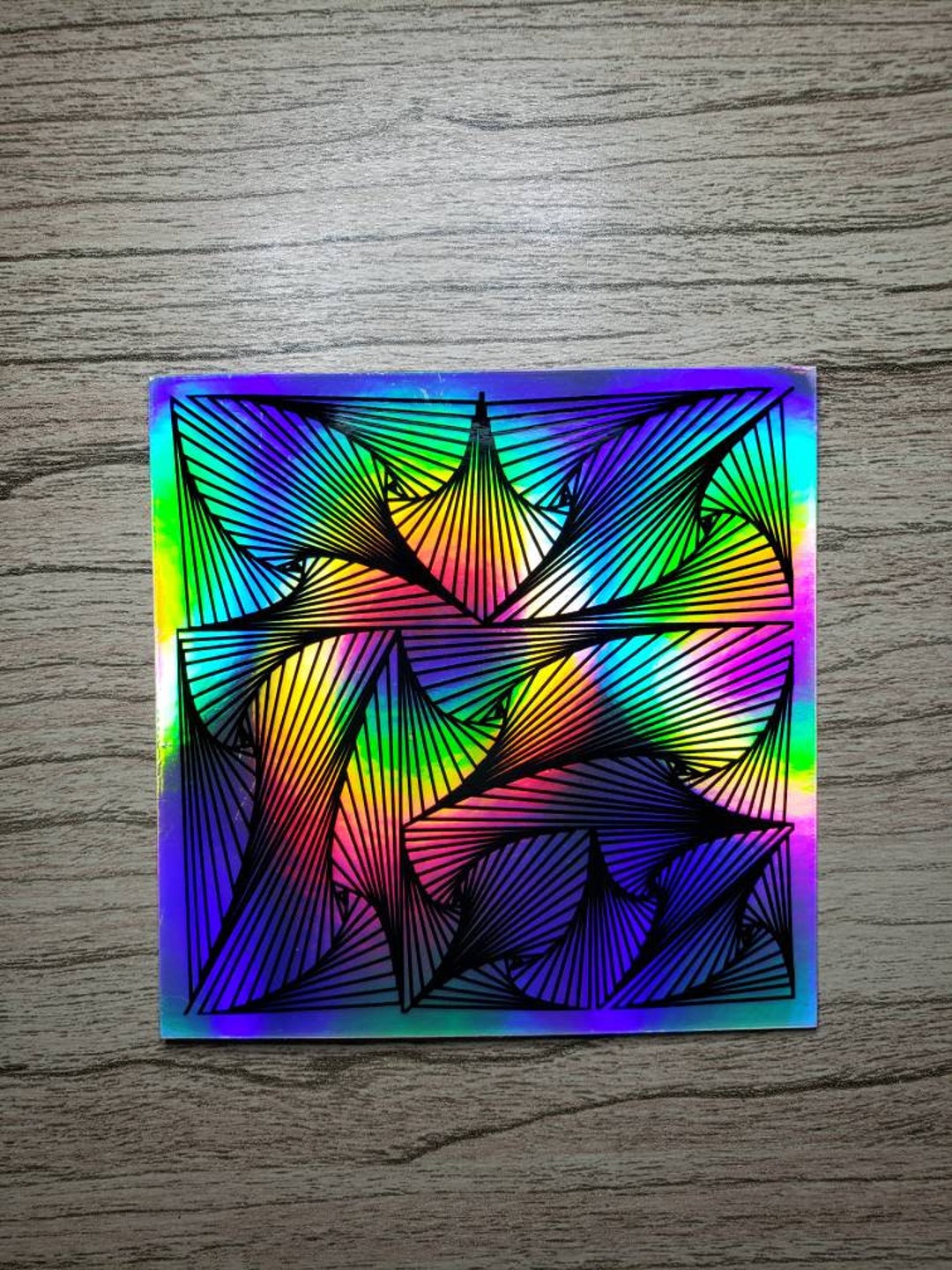 Holographic Abstract Sticker - Etsy