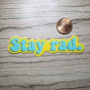 Stay Rad Sticker - Etsy