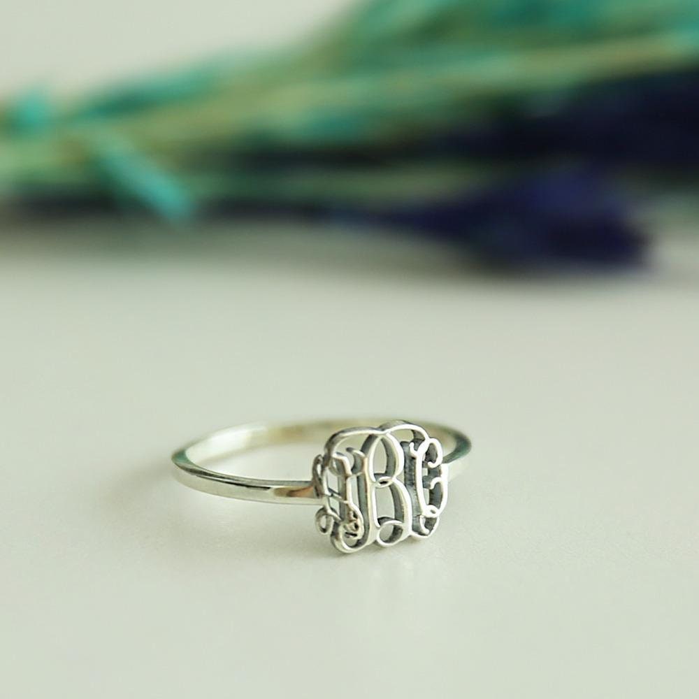 Personalized Ring,monogram Ring,initials Ring,custom Letter Ring ...