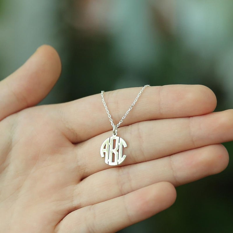 Monogram Necklace - Etsy