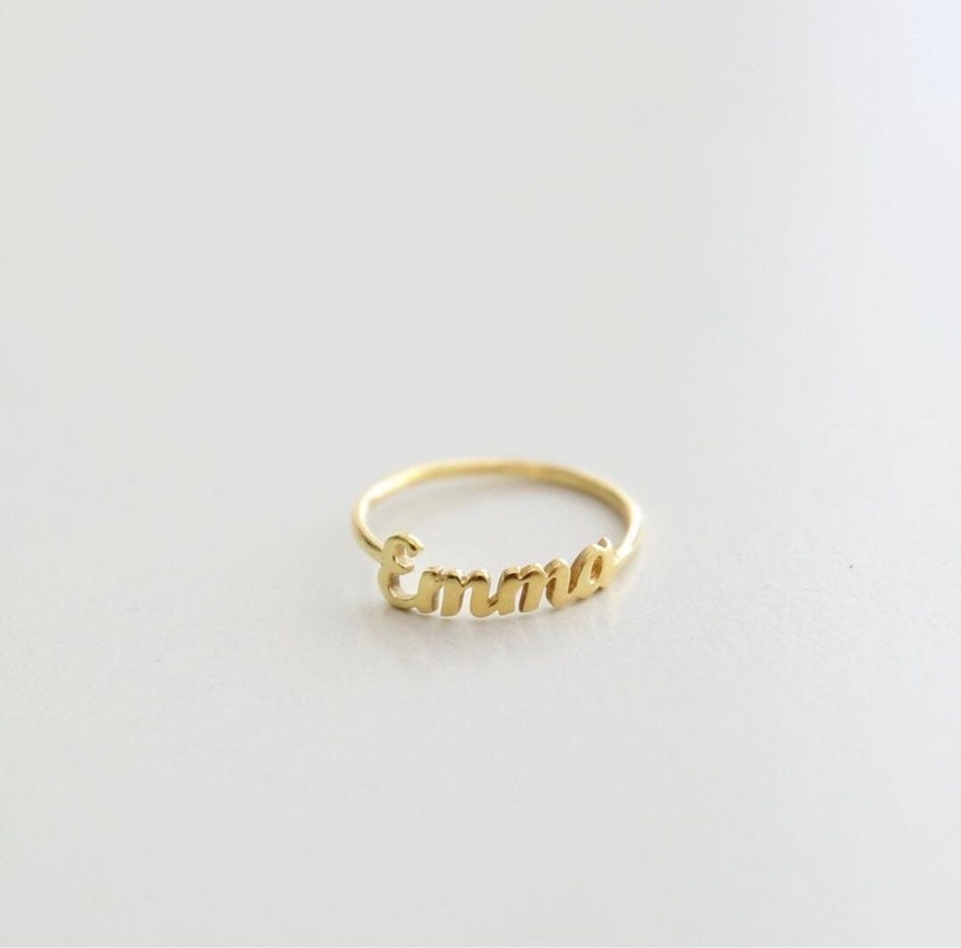 14k Name Ring,personalized Gifts,custom Name Ring,personalized Ring in ...