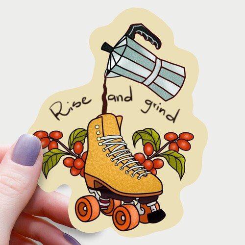 Roller Skate Sticker Quad Skate Vinyl Water and Weather - Etsy