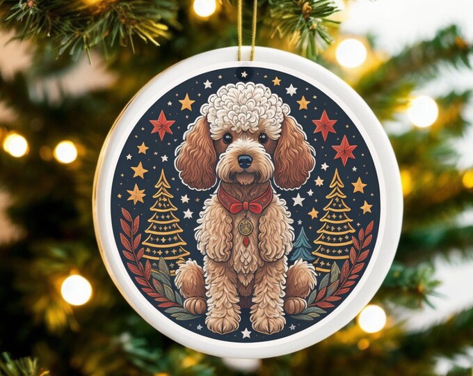 Poodle Christmas Ornament - Etsy