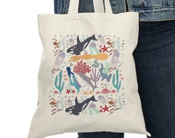 Save Our Oceans Whale Tote Bag Earth Day Tote Bag - Etsy