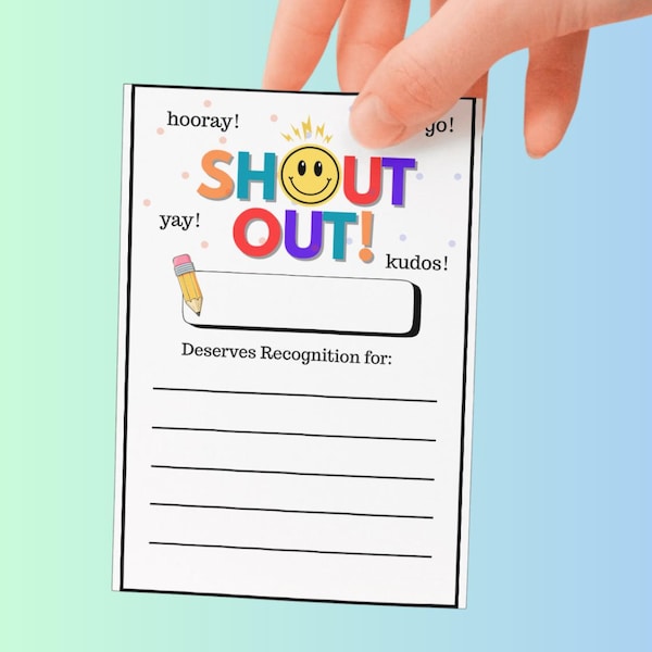 Shout Out Cards - Etsy