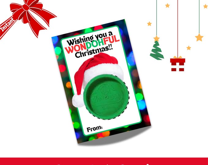 Printable Christmas Play Dough Holders: Holiday Classroom Gifts (8 ...