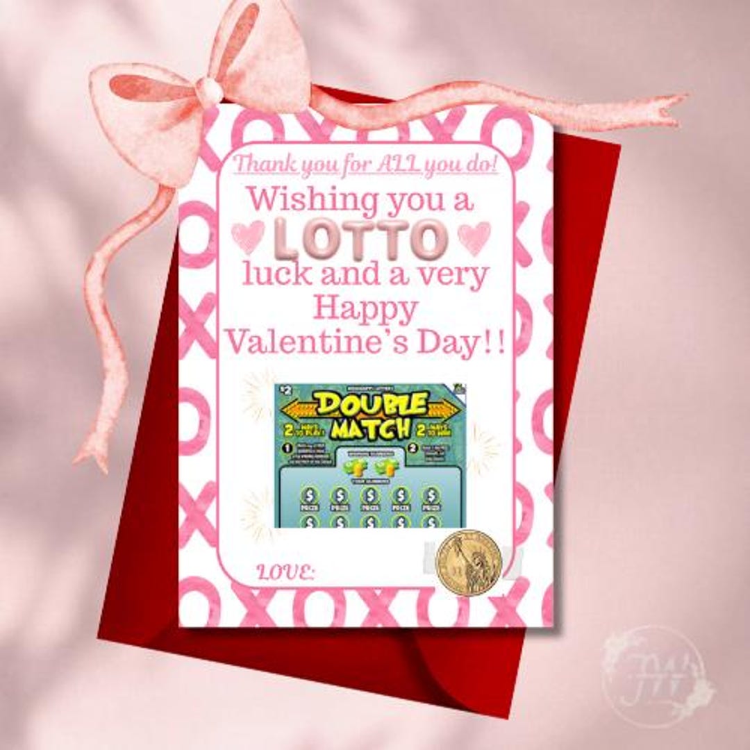 Valentine's Lottery Ticket Cards: Scratch off Gift Card (digital ...