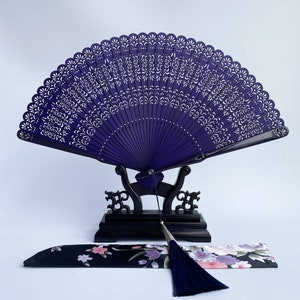 Purple Hand Fan With Peacock Motif- Multicolor Hand Fan,handheld ...