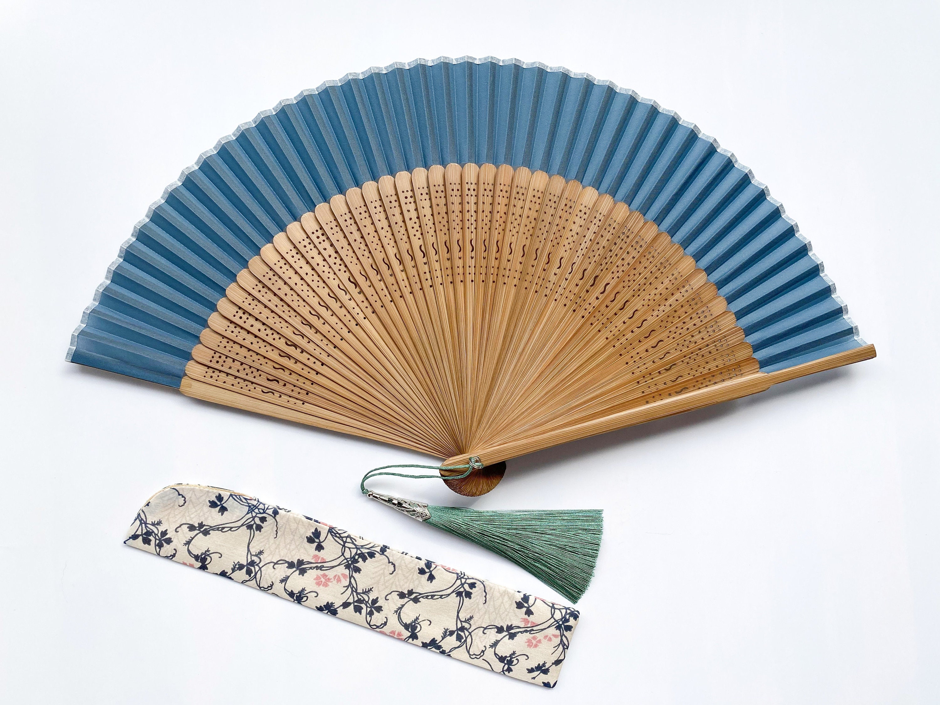 Blue Simple Classic Hand Fan, Antiquity Folding Fan,parents Gift, House ...