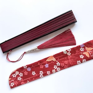 Beautiful Carved Pattern Hand Fan, Japanese Classic Folding Fan ...