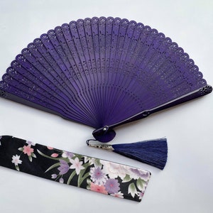Purple Hand Fan With Peacock Motif- Multicolor Hand Fan,handheld ...