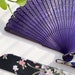 Purple Hand Fan With Peacock Motif- Multicolor Hand Fan,handheld ...