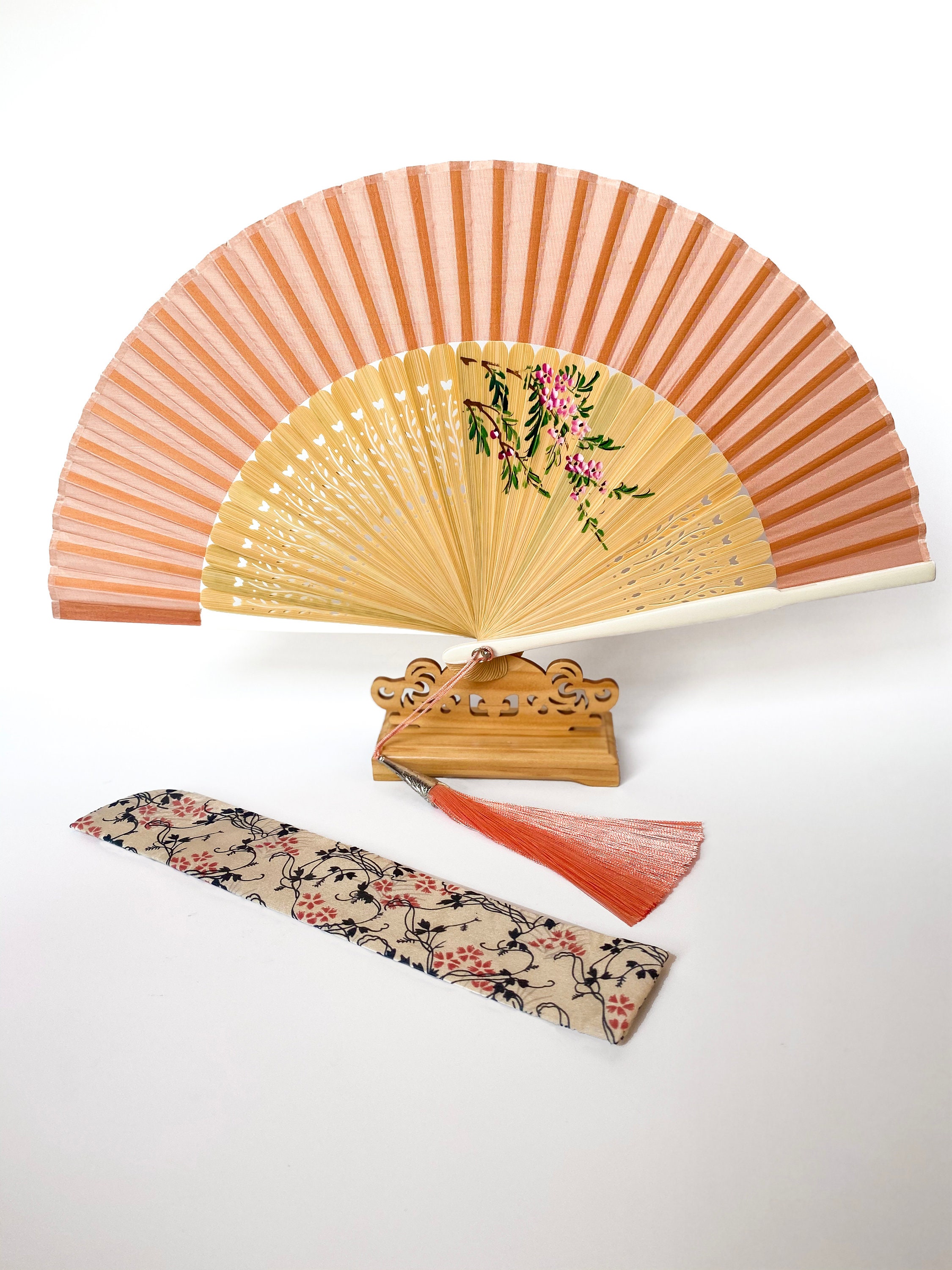 Elegant Lovely Folding Fanflower Pattern Hand Fan Best - Etsy