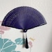 Purple Hand Fan With Peacock Motif- Multicolor Hand Fan,handheld ...