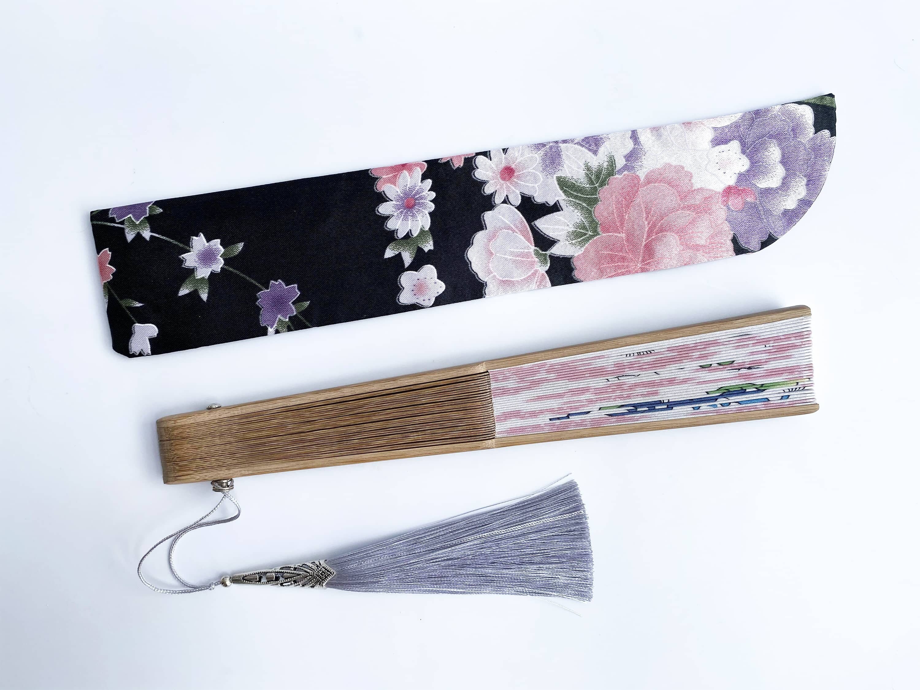 Hand Fan japanese Folding Fanpink Totorosilk Hand - Etsy