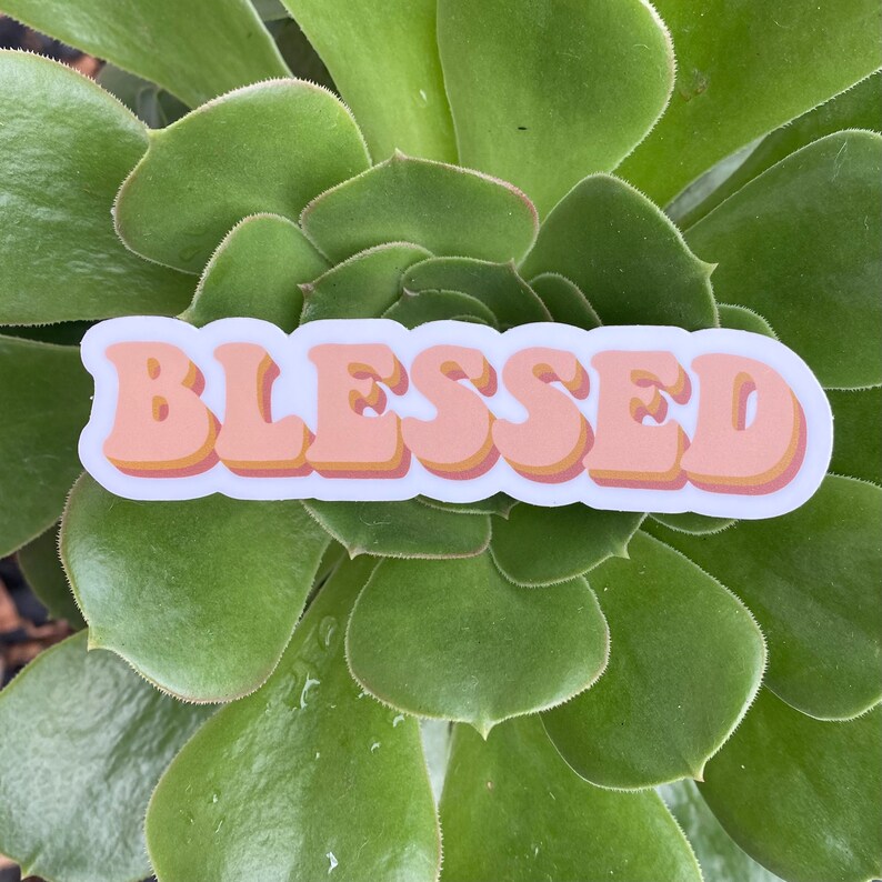 Blessed Sticker | Waterproof | Hydroflask | Tumbler | Matte - Etsy
