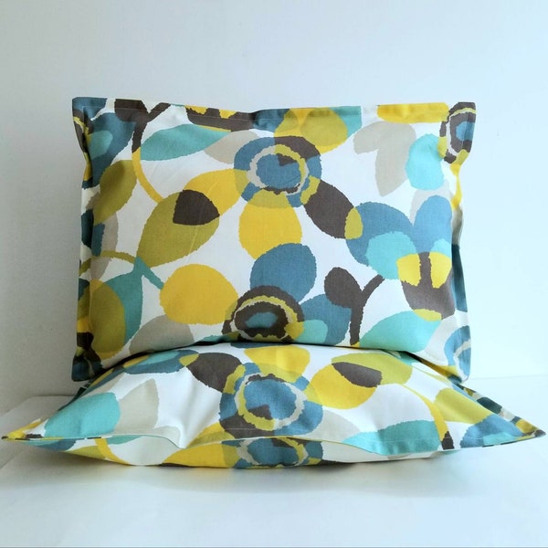 Mod Floral Pillow - Etsy