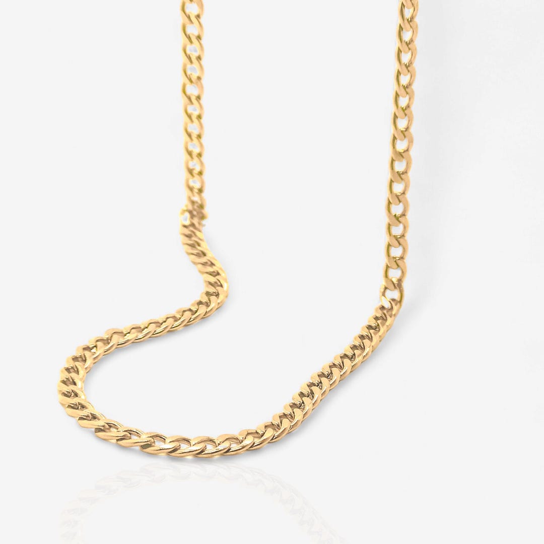 PETRA Chain Necklace, 18k PVD Gold, Waterproof Non Tarnish, Surgical ...