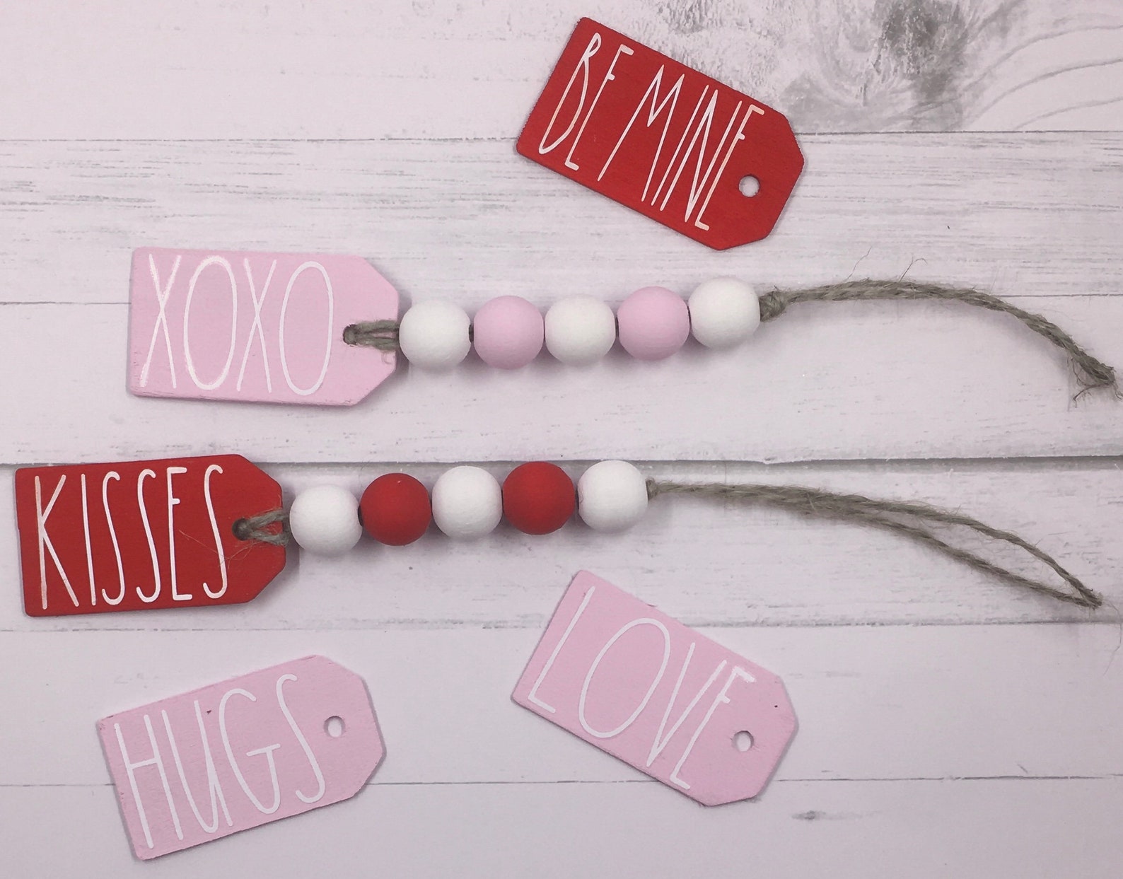 Rae Dunn Inspired Valentines Tag Rae Dunn Canister Garland | Etsy
