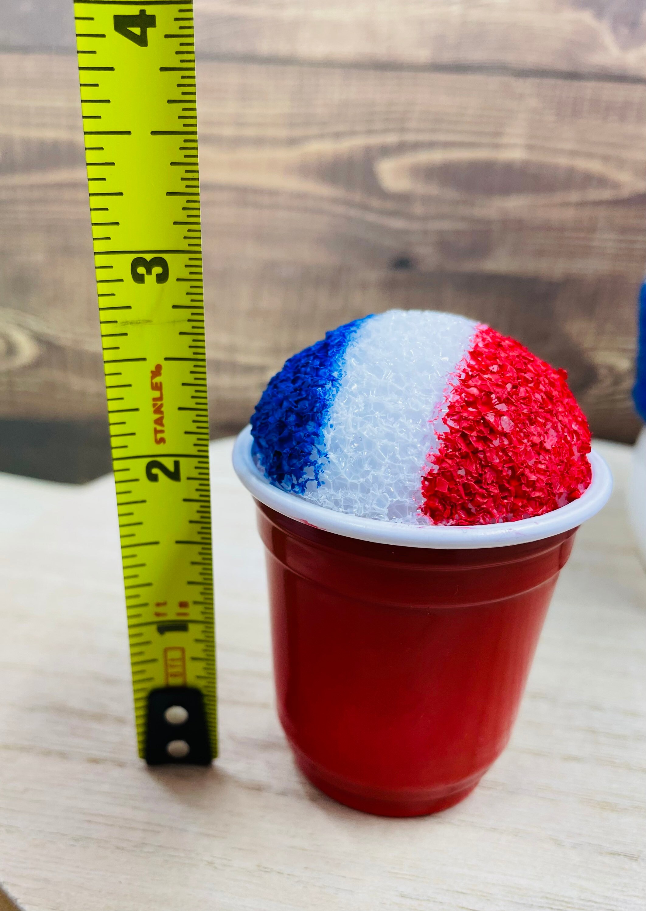 Mini Snow Cone 2 Pack Patriotic Snow Cones Faux Icee 4th - Etsy