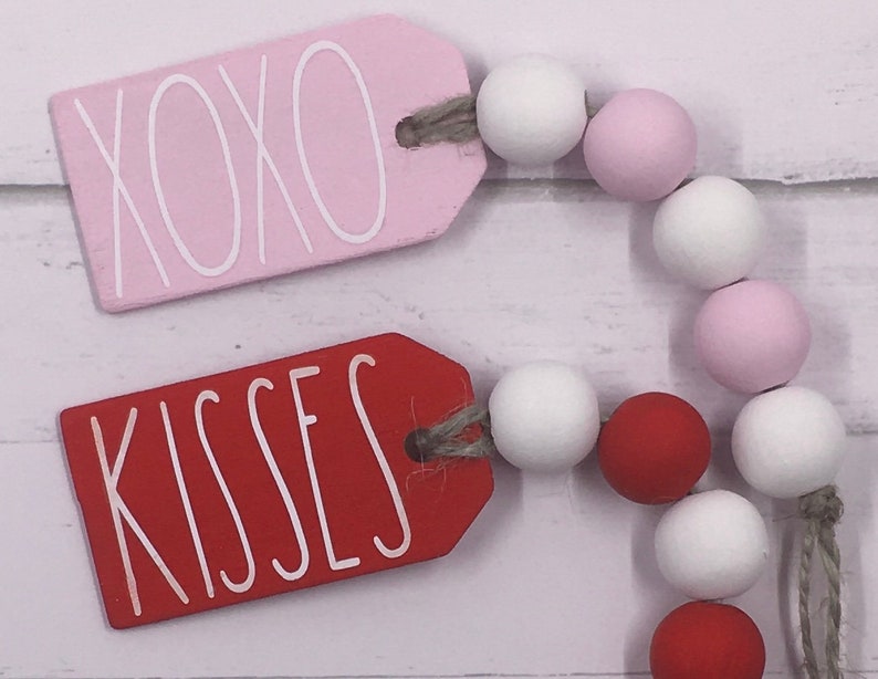 Rae Dunn Inspired Valentines Tag Rae Dunn Canister Garland | Etsy