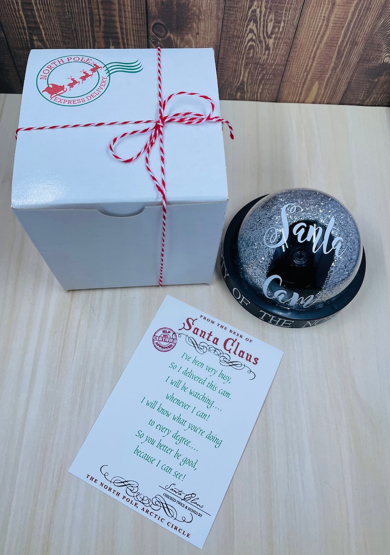 Santa Surveillance Cam | North Pole Cam | Faux Security Camera ...