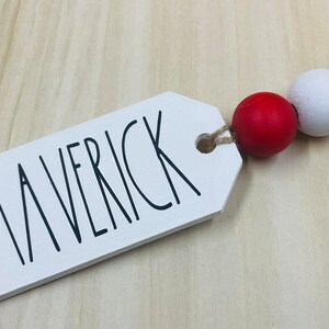 Stocking Tag, Personalized Wood Tag, Christmas Stocking Tag ...
