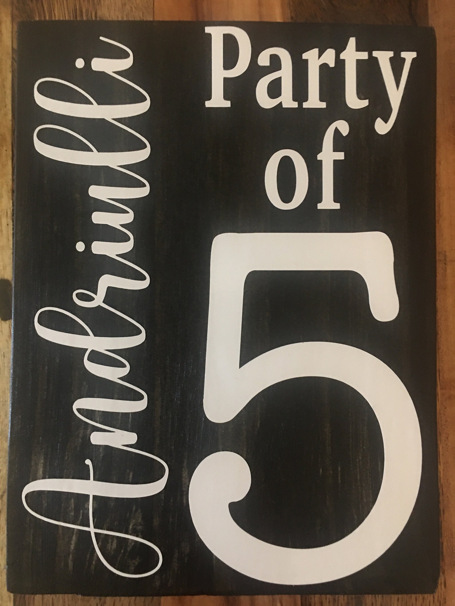 Personalized Party of Family Name Sign Personalized Party of - Etsy
