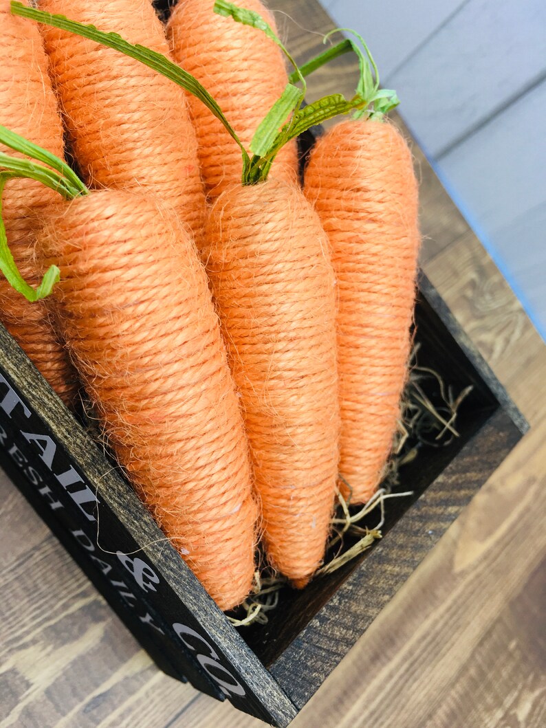Mini Wood Crate | Crate of Carrots | Crate of Eggs | Cottontail & Co ...