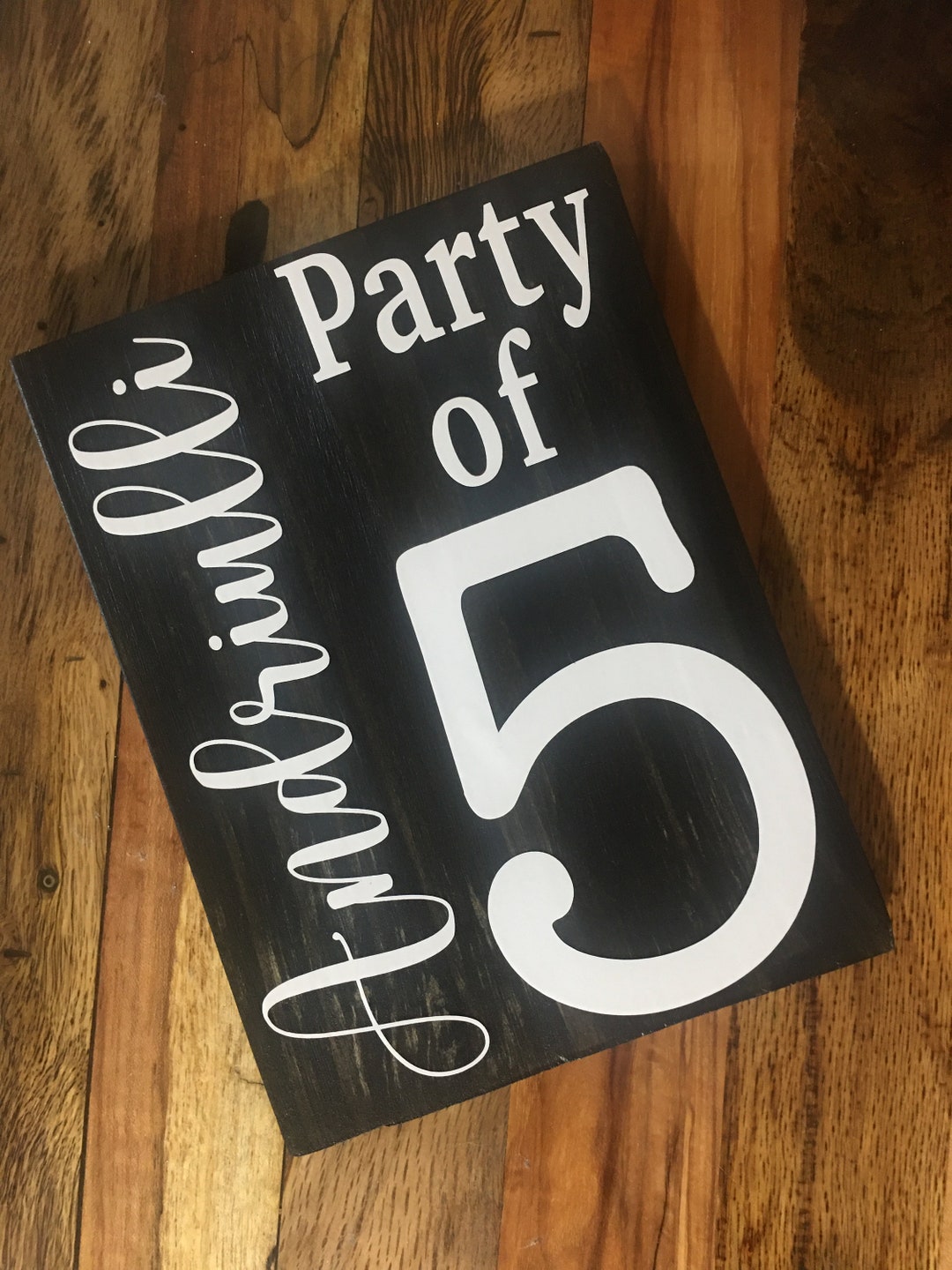 Personalized Party of Family Name Sign, Personalized Party of Sign ...