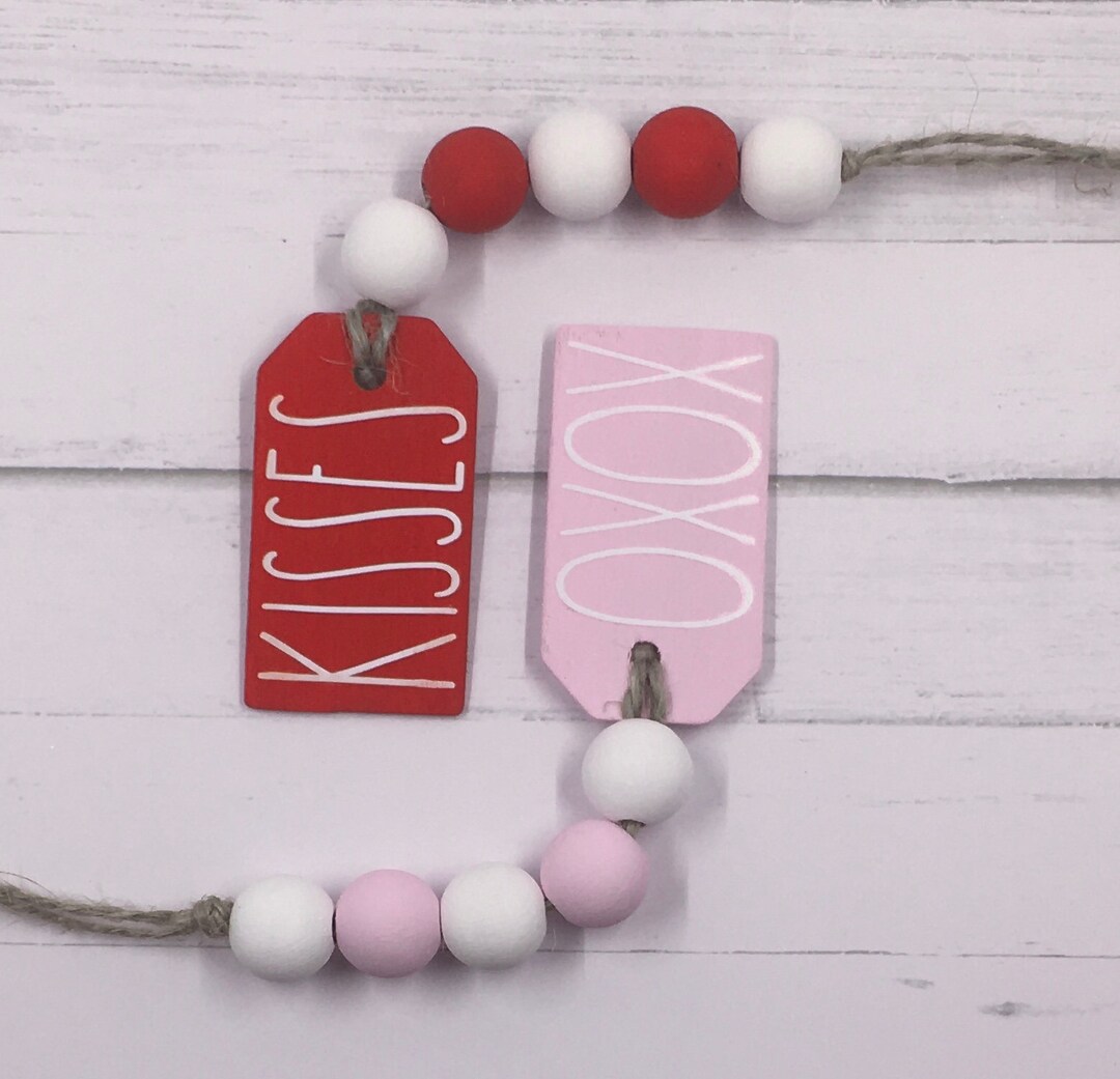 Rae Dunn Inspired Valentines Tag, Rae Dunn Canister Garland, Valentines ...
