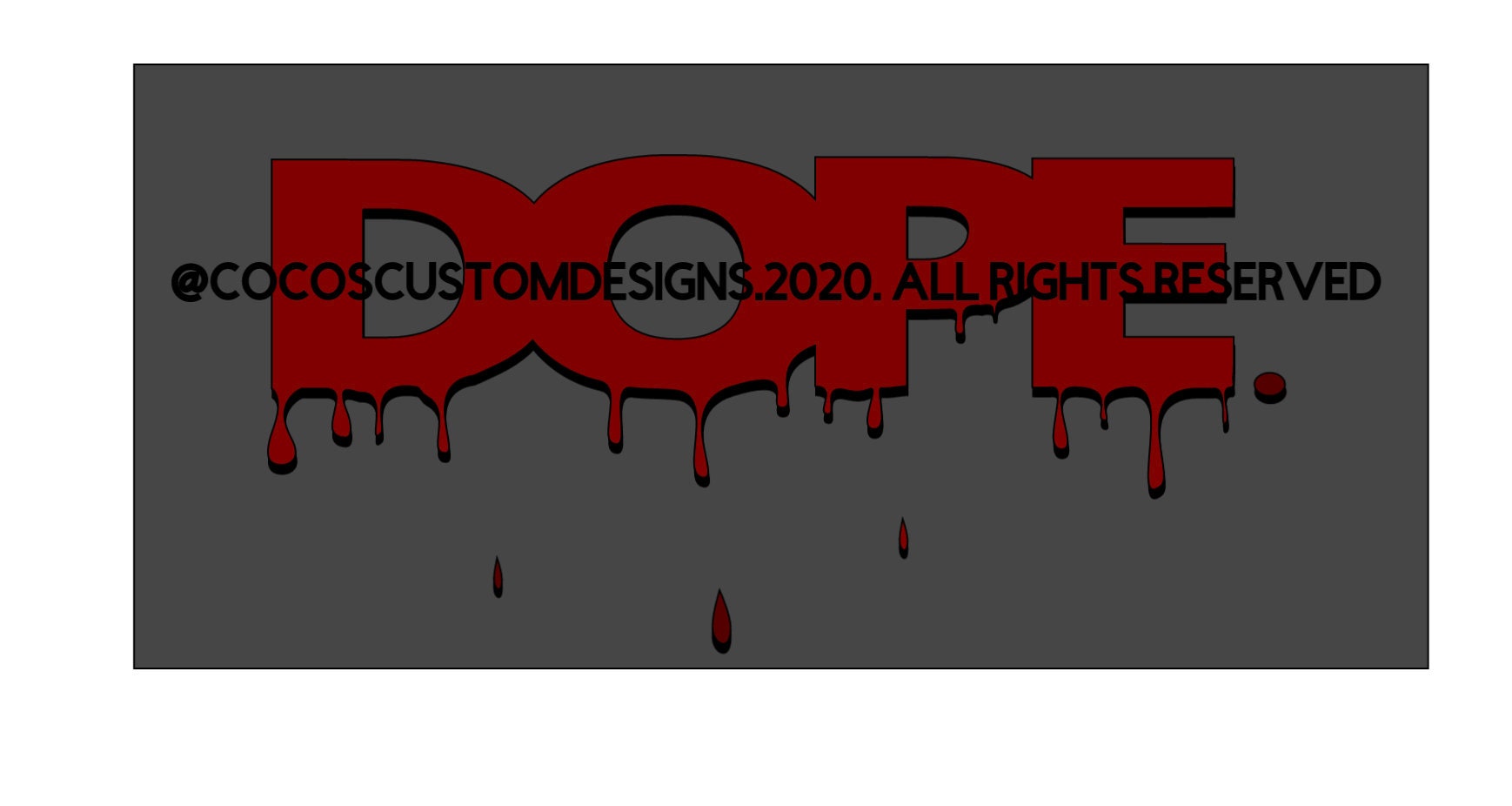 Dope Drip Drip Letters Svgdope PNG Use This for Stickers - Etsy