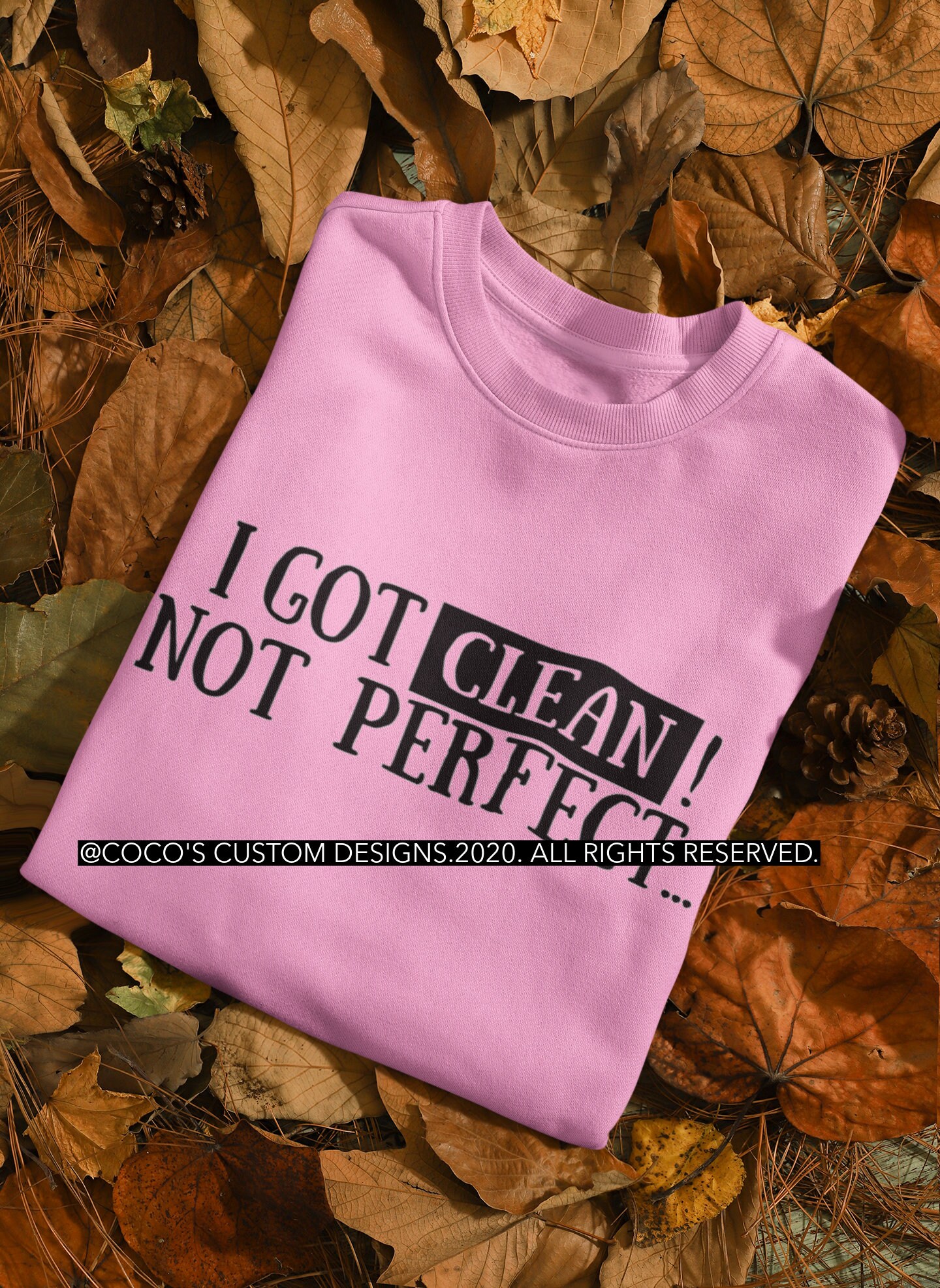 I Got Clean-not Perfect Svg Sobriety AA/NA Svg Recovery | Etsy