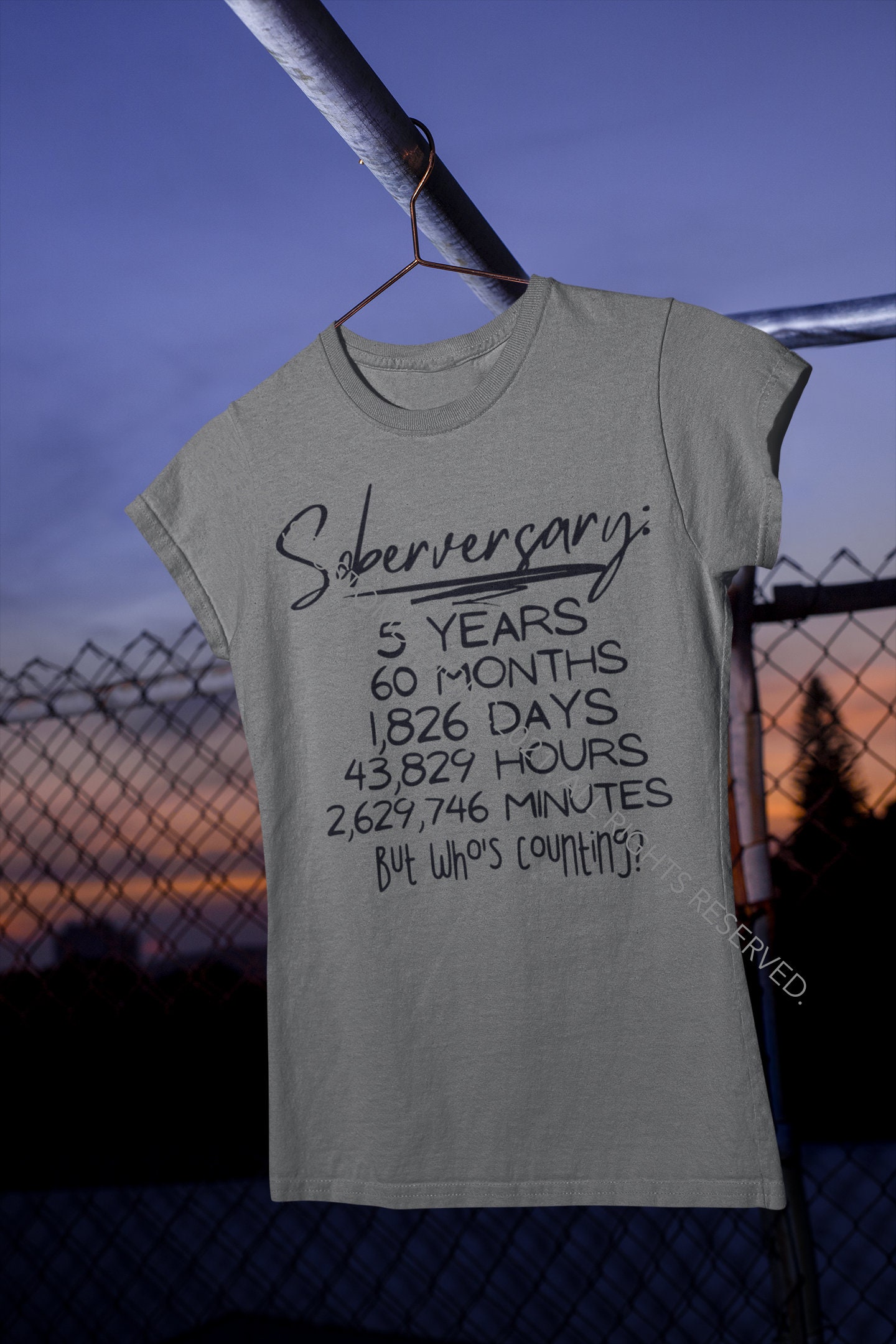 5 Years Sober Svg Get This Awesome Design Celebrating Your | Etsy