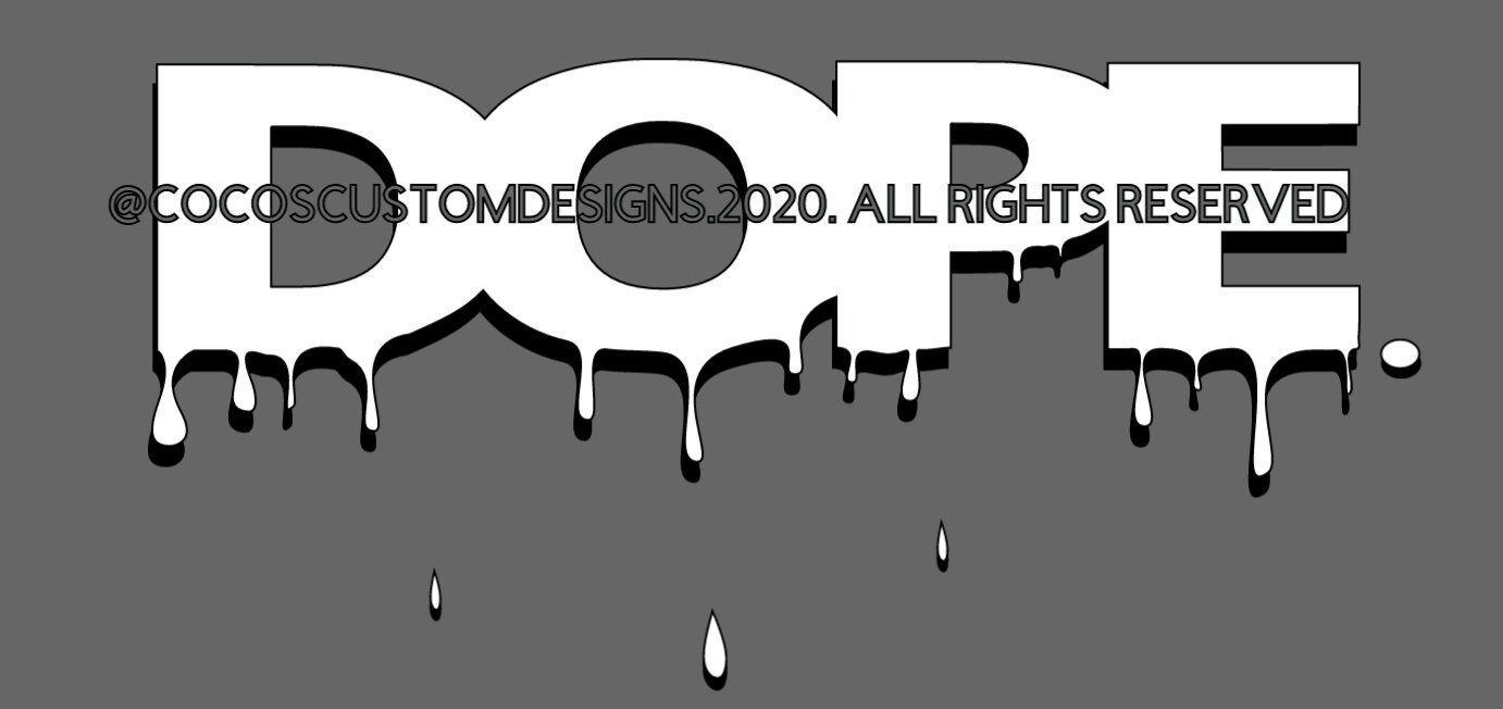 Dope Drip Drip Letters Svgdope PNG Use This for Stickers | Etsy