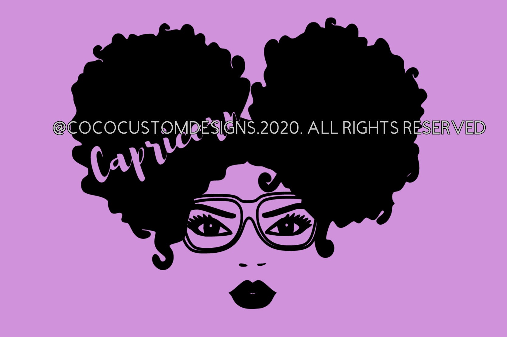 Capricorn Birthday Svg File Afro Puff Woman Svg December Queens ...