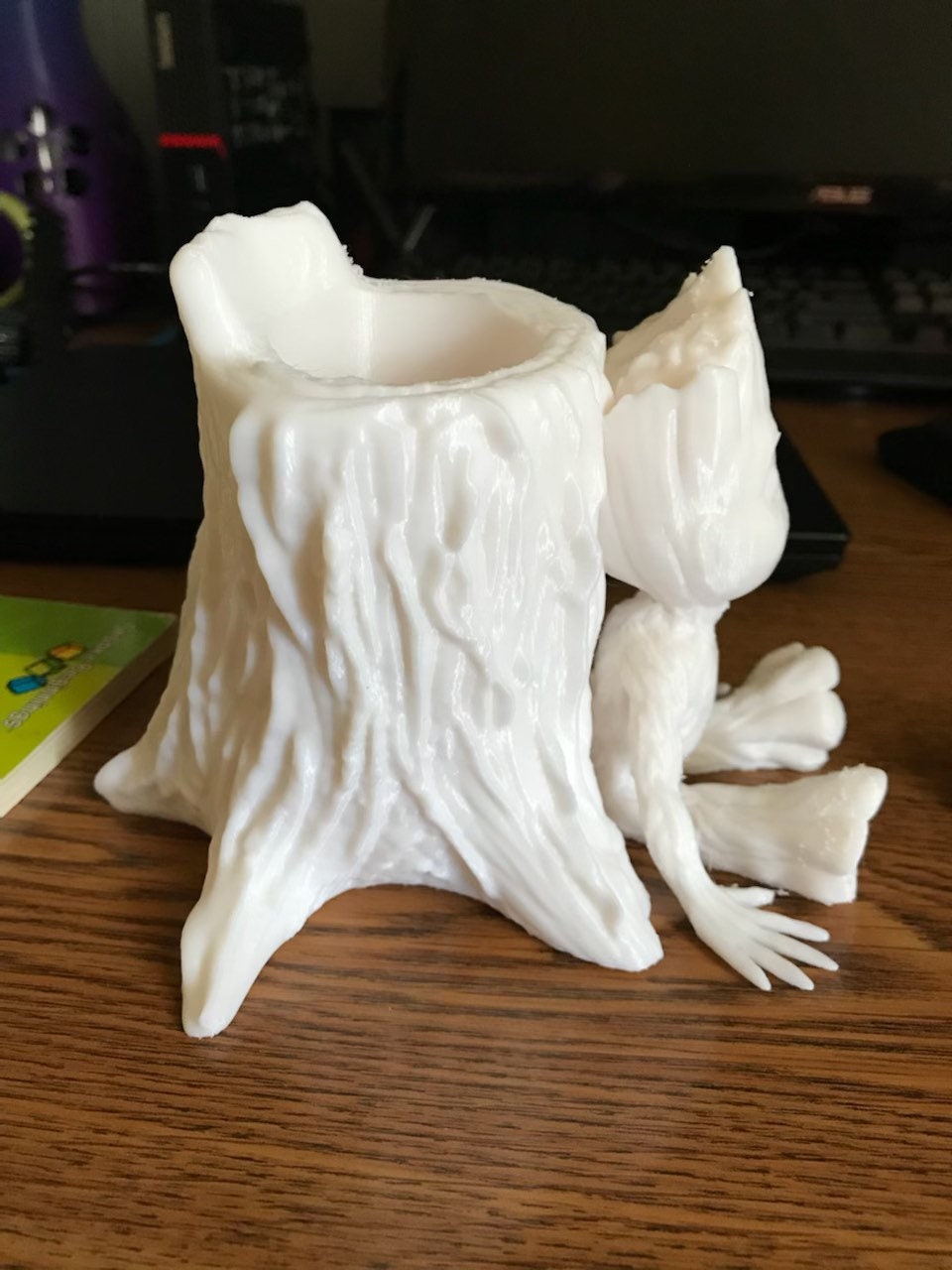 White 3D Printed Baby Groot Pen/pencil Holder - Etsy