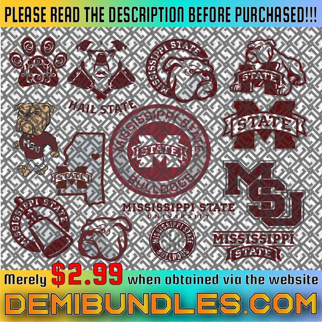 Mississippi-state-bulldogs Team Bundle Svg, N-C-A-A Teams Svg, N-C-A-A ...