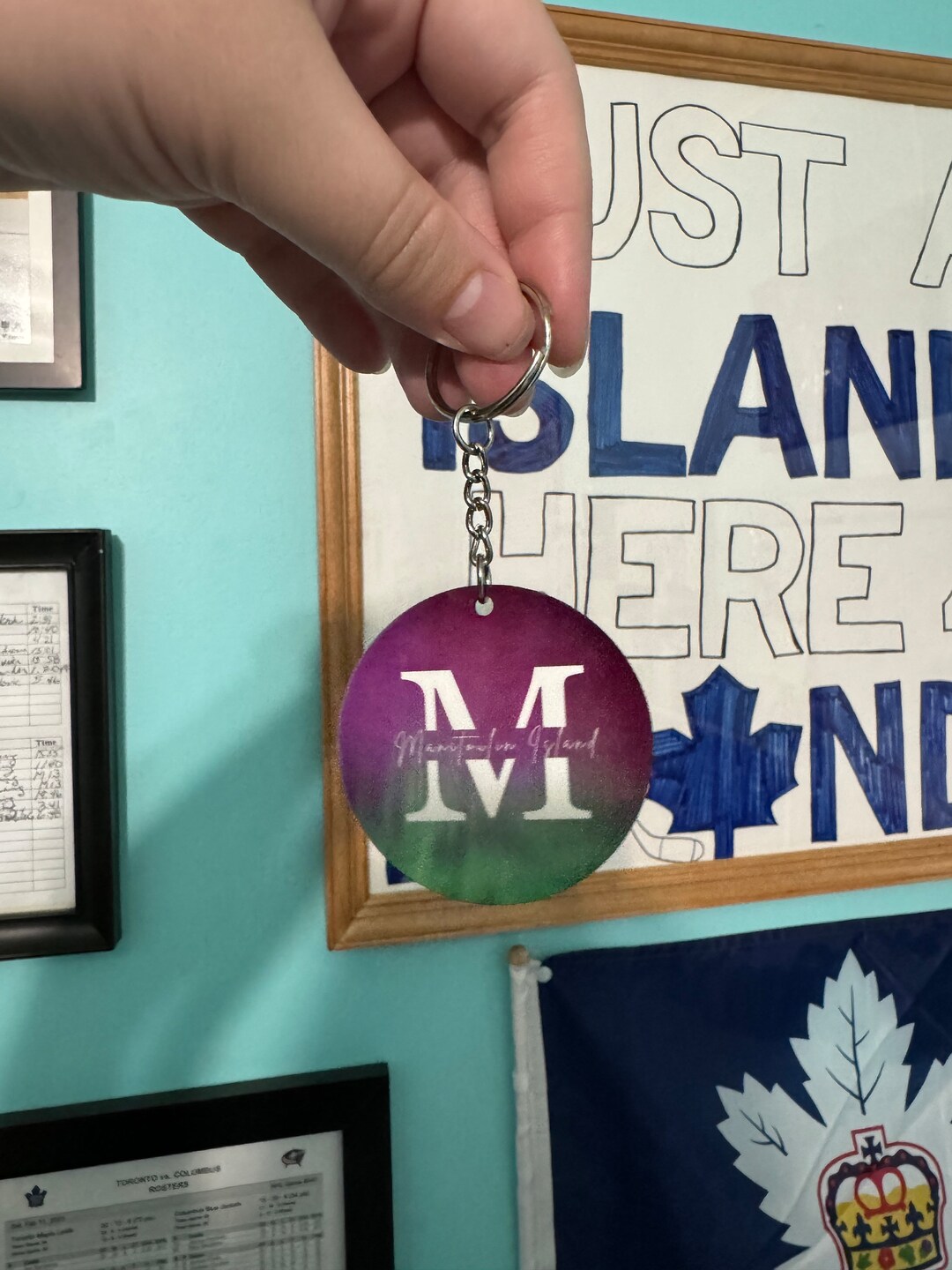Manitoulin Northern Lights Sublimation Keychain - Etsy