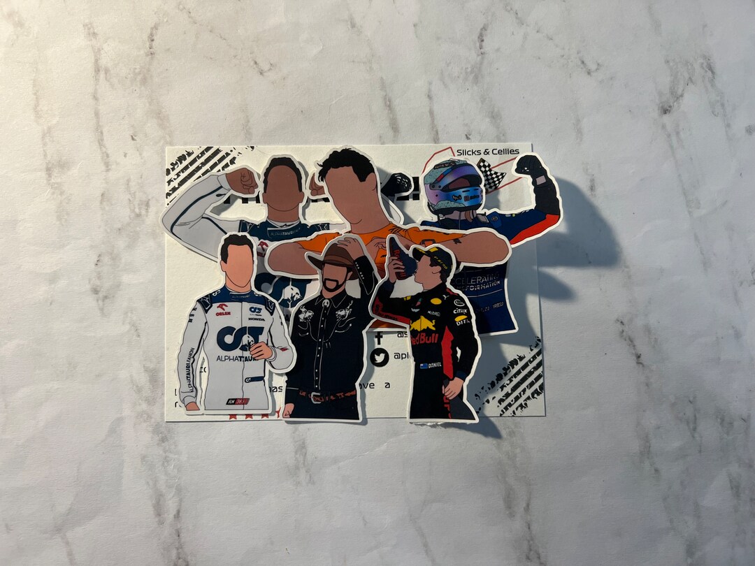 Daniel Ricciardo Sticker Pack F1 Sticker Pack - Etsy