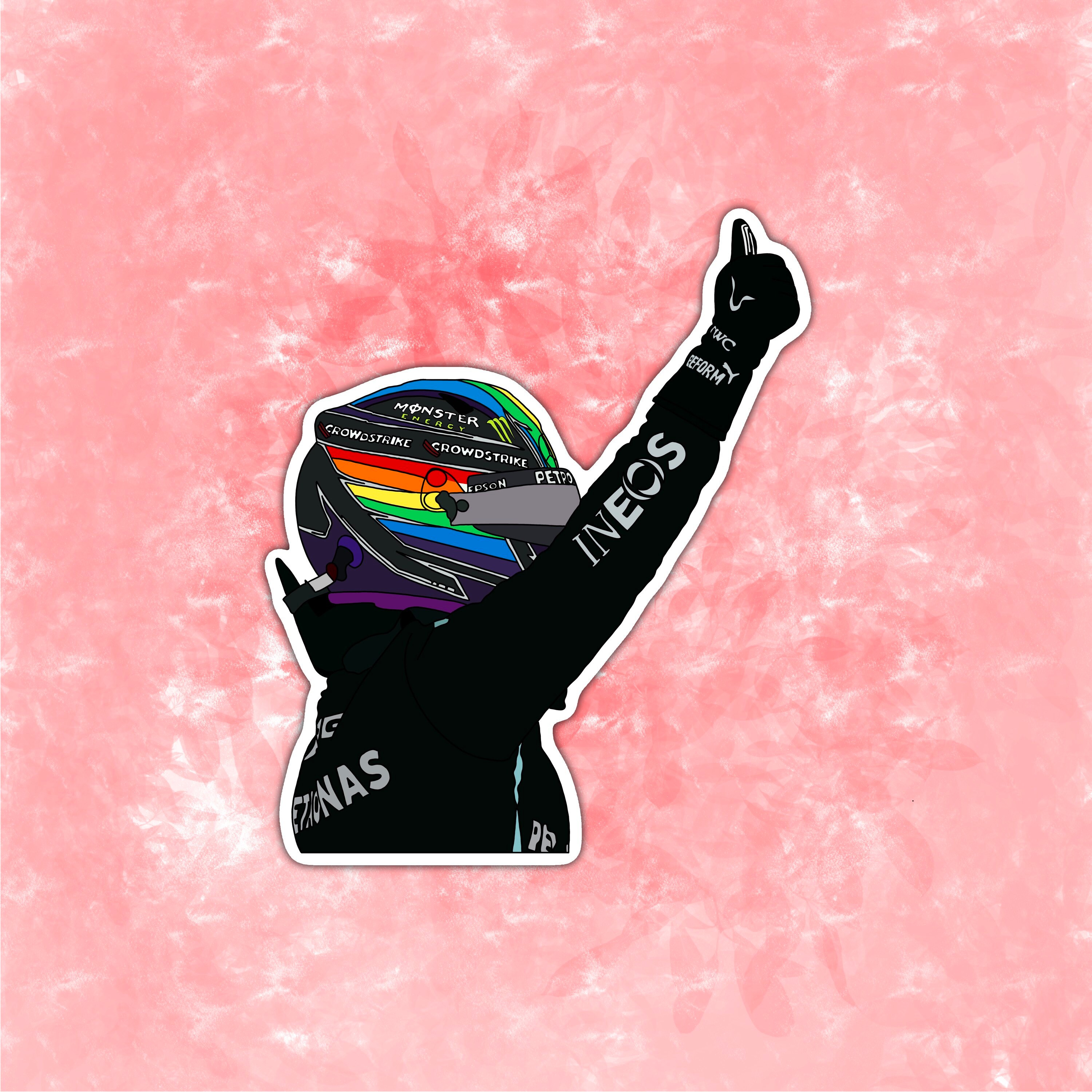 Lewis Hamilton Sticker - Etsy