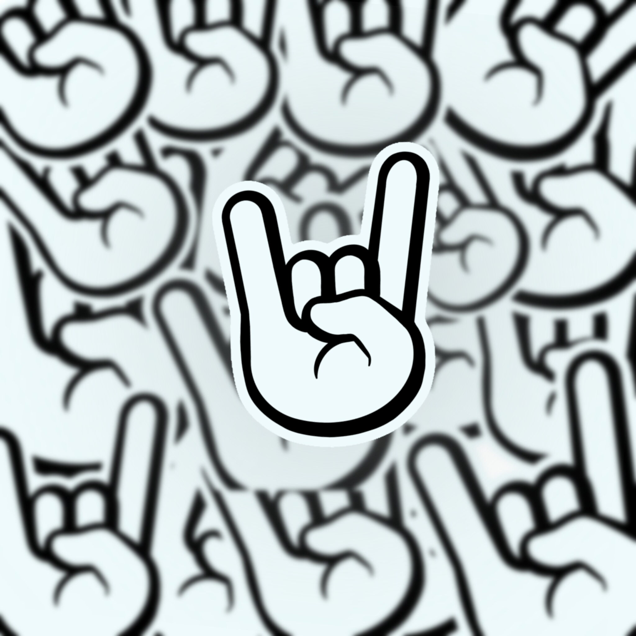 Rock on Sticker - Etsy