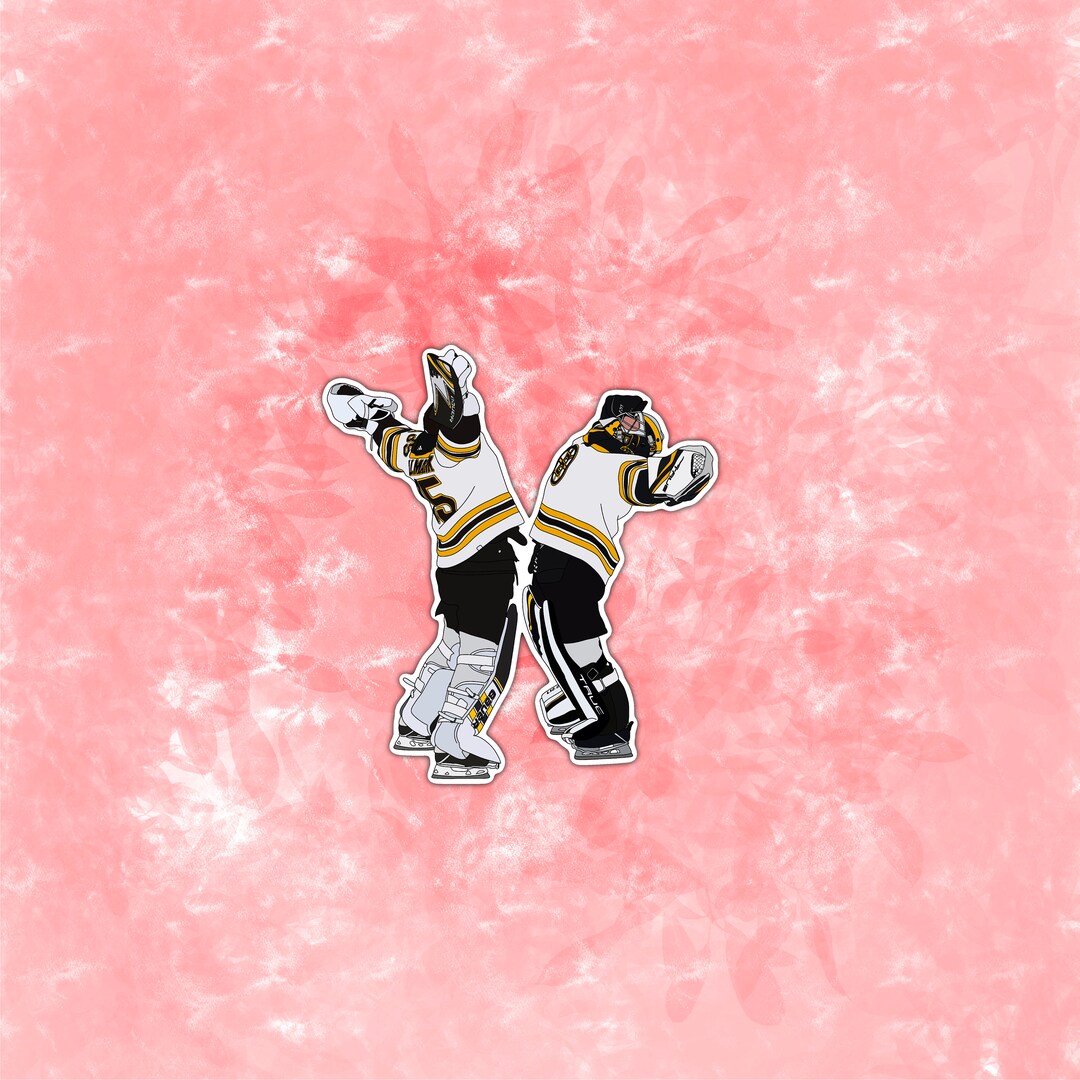 Swayman and Ullmark Goalie Hug Sticker - Etsy