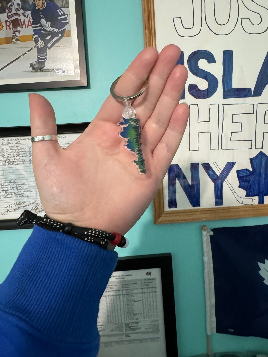 MINI Manitoulin Island Northern Lights Keychain - Etsy