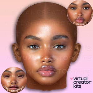 Fully Meshed Second Life Template | Face Texture for Virtual Creations ...