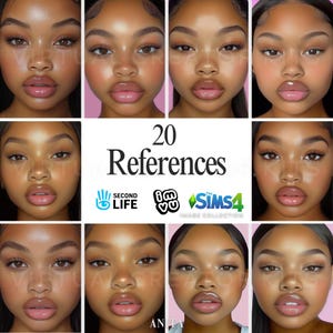 20 High-quality Reference Images for IMVU, Second Life & Sims 4 + 5 ...
