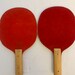 Vintage Ping Pong Paddles Wood Felt USA - Etsy