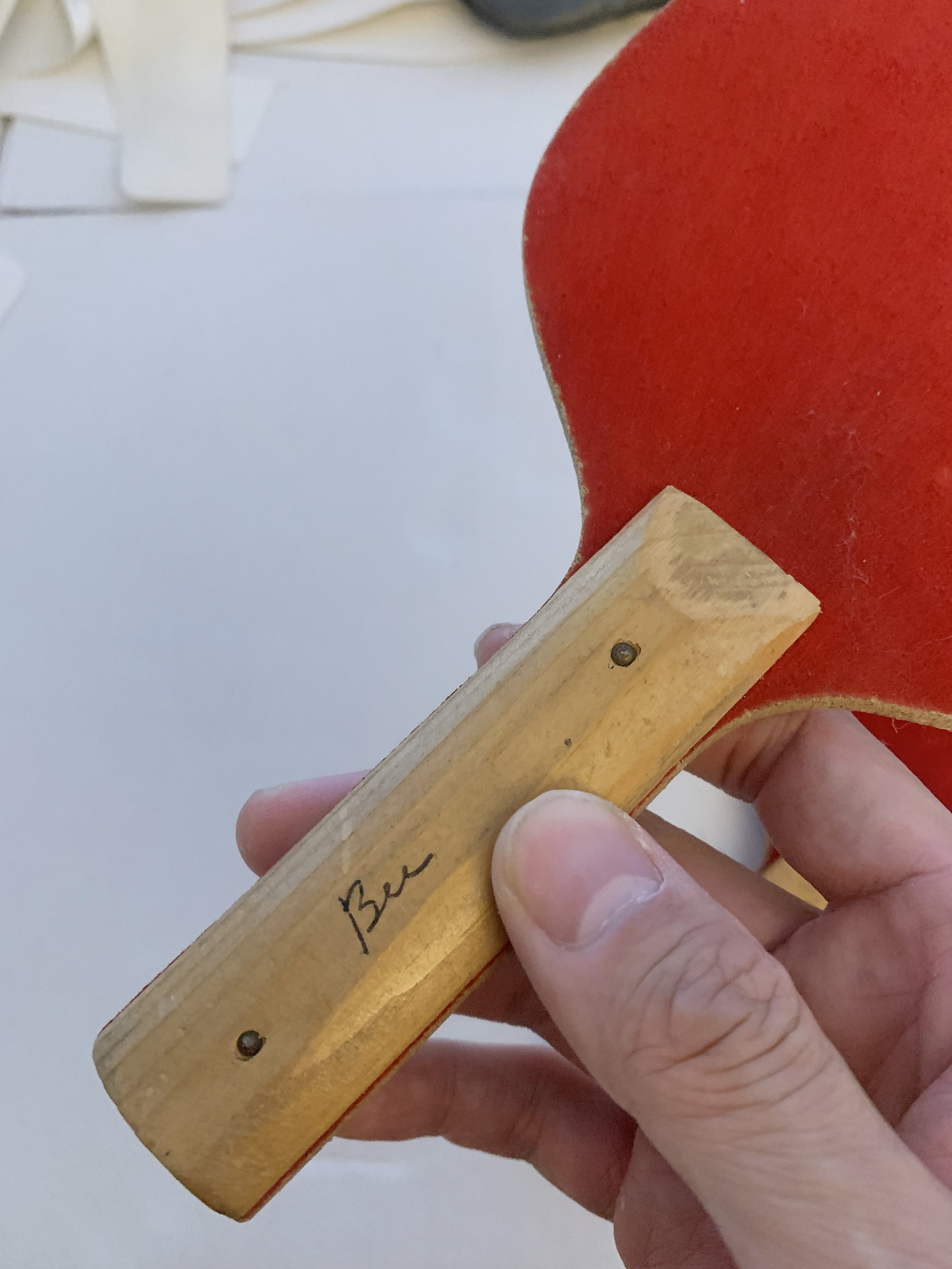 Vintage Ping Pong Paddles Wood Felt USA - Etsy
