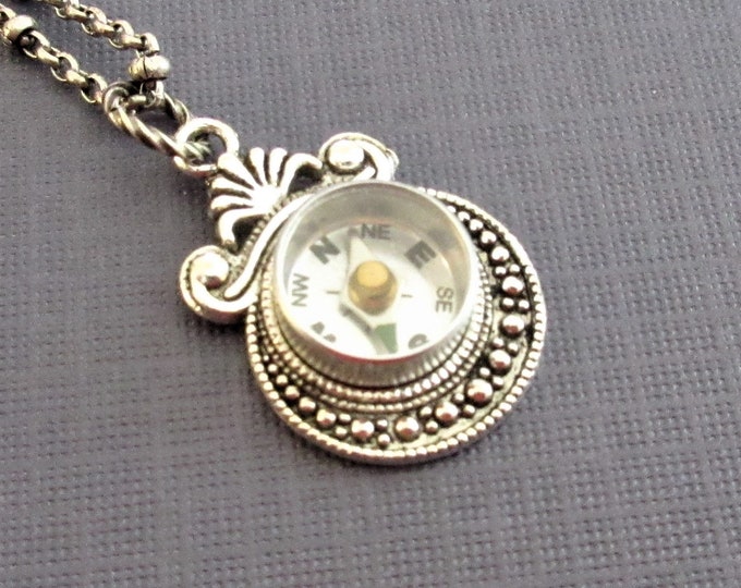 Real Working Compass Necklace for Women - Etsy