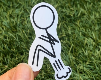 Stick Figure Sticker - Etsy